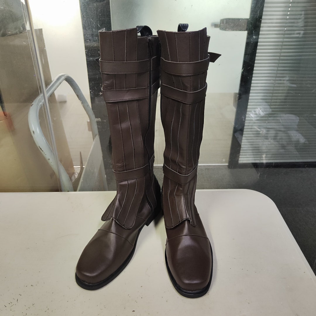 Star Wars Anakin Skywalker Shoes Cosplay Men Boots Brown Version - Etsy