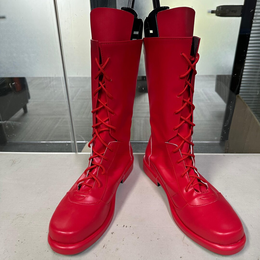 Daredevil Red Shoes Cosplay Men Boots Customized Made - Etsy
