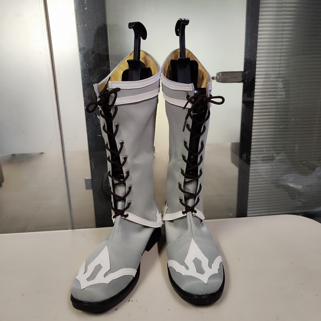 Final Fantasy XIV FF14 White Mage Shoes Cosplay Women Boots Customized ...