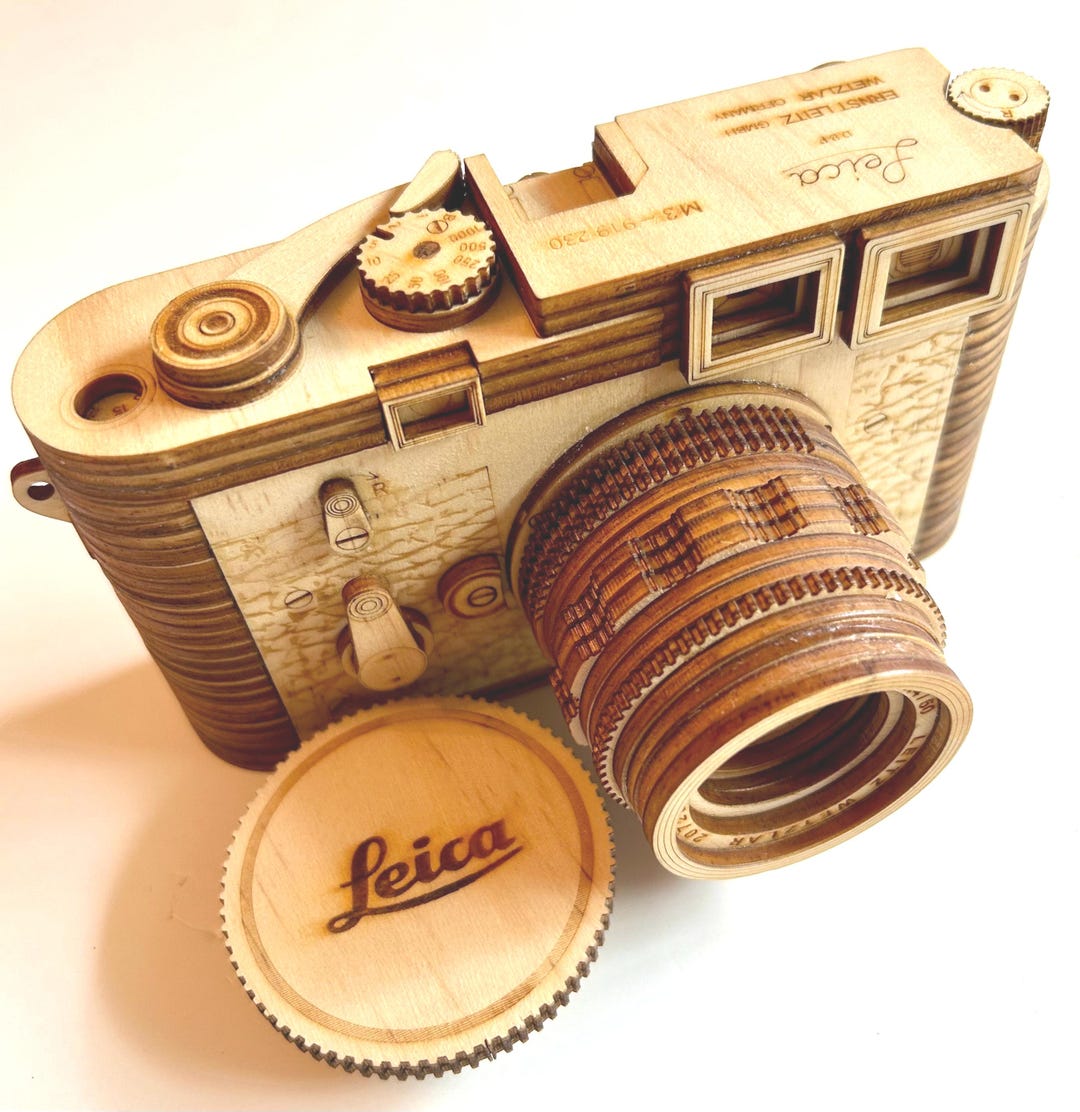 Wooden Leica M3 Replica Camera Model Scale 1:1 ...(NOT A REAL CAMERA ...