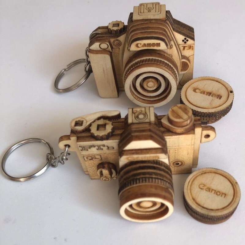 Camera Keychain - Etsy