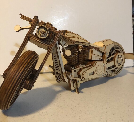 Thunderbike Harley Davidson Wooden Replica Model Motorcycle | Etsy