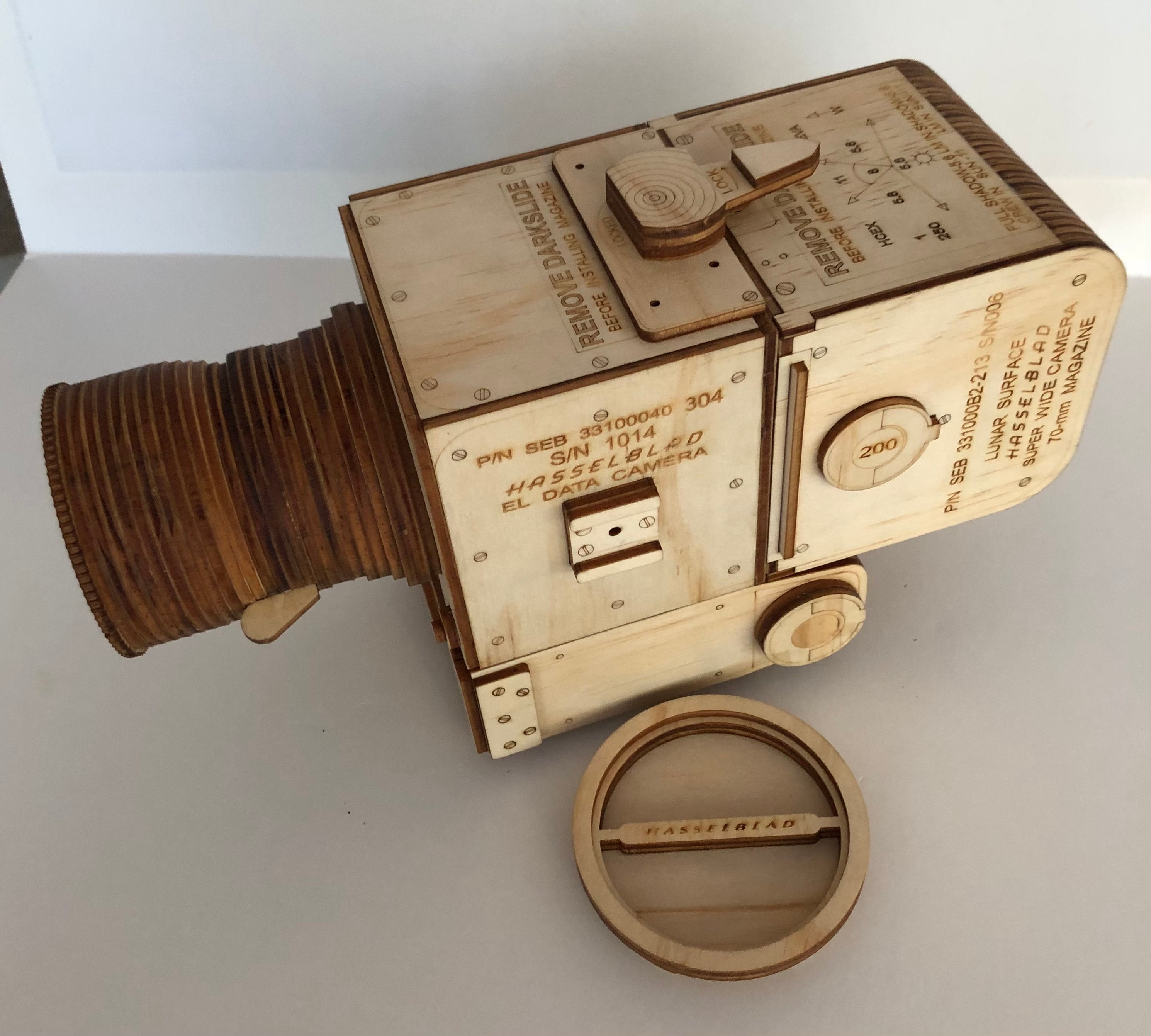 Wooden Hasselblad 500C Moon Data NASA Apollo 11 Collectible Model ...