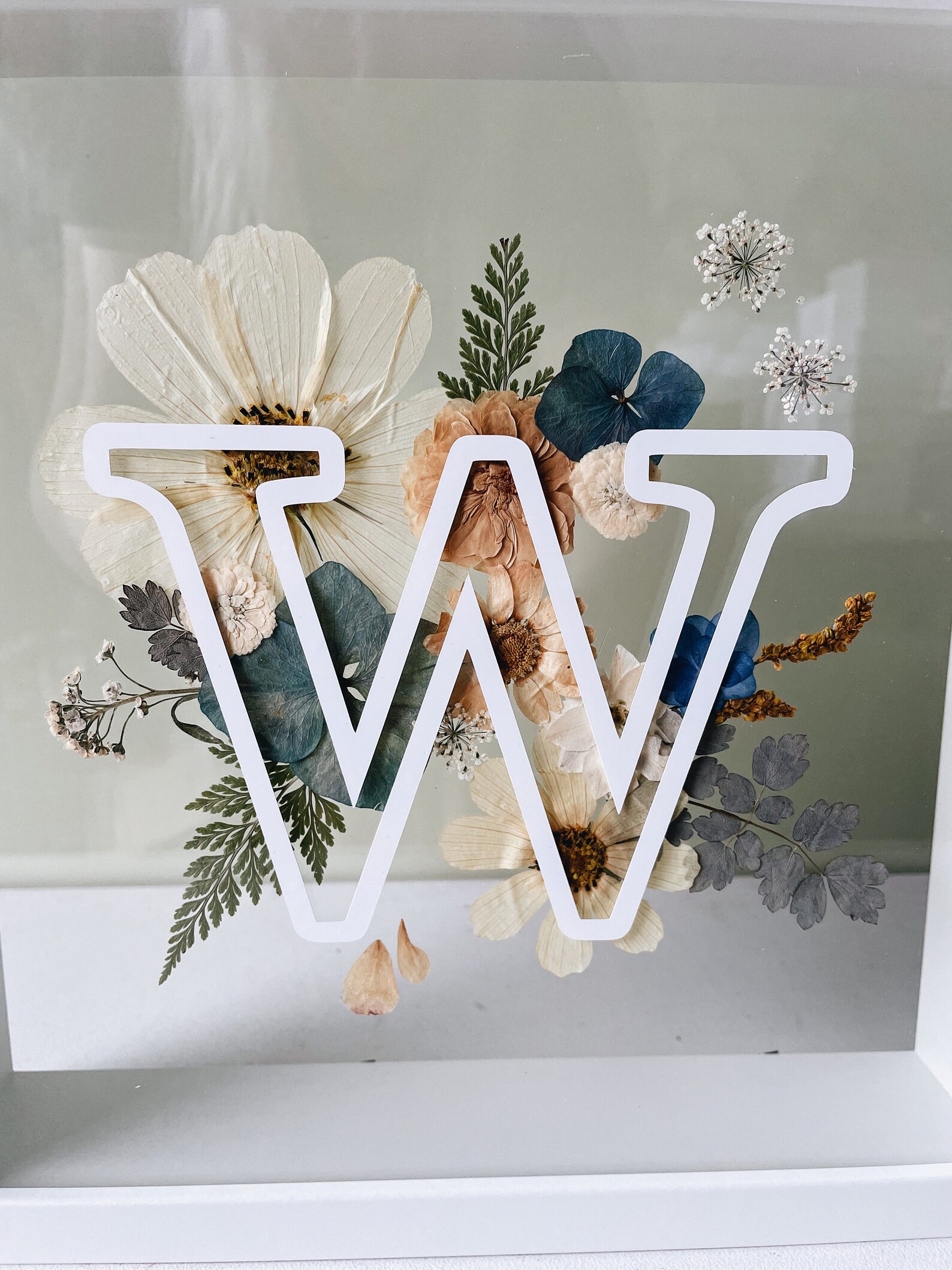 Bloom Letter Pressed Flower Frame - Etsy