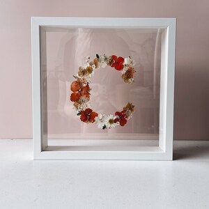 Letter Pressed Flower Frame - Etsy
