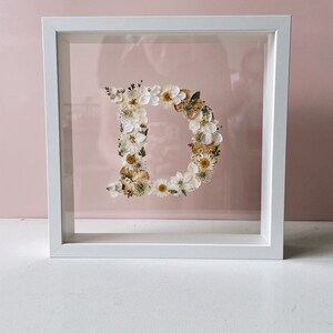 Letter Pressed Flower Frame - Etsy