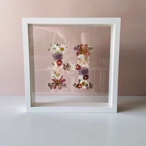 Letter Pressed Flower Frame - Etsy