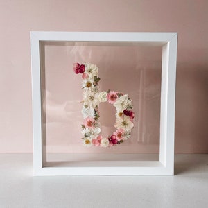 Letter Pressed Flower Frame - Etsy