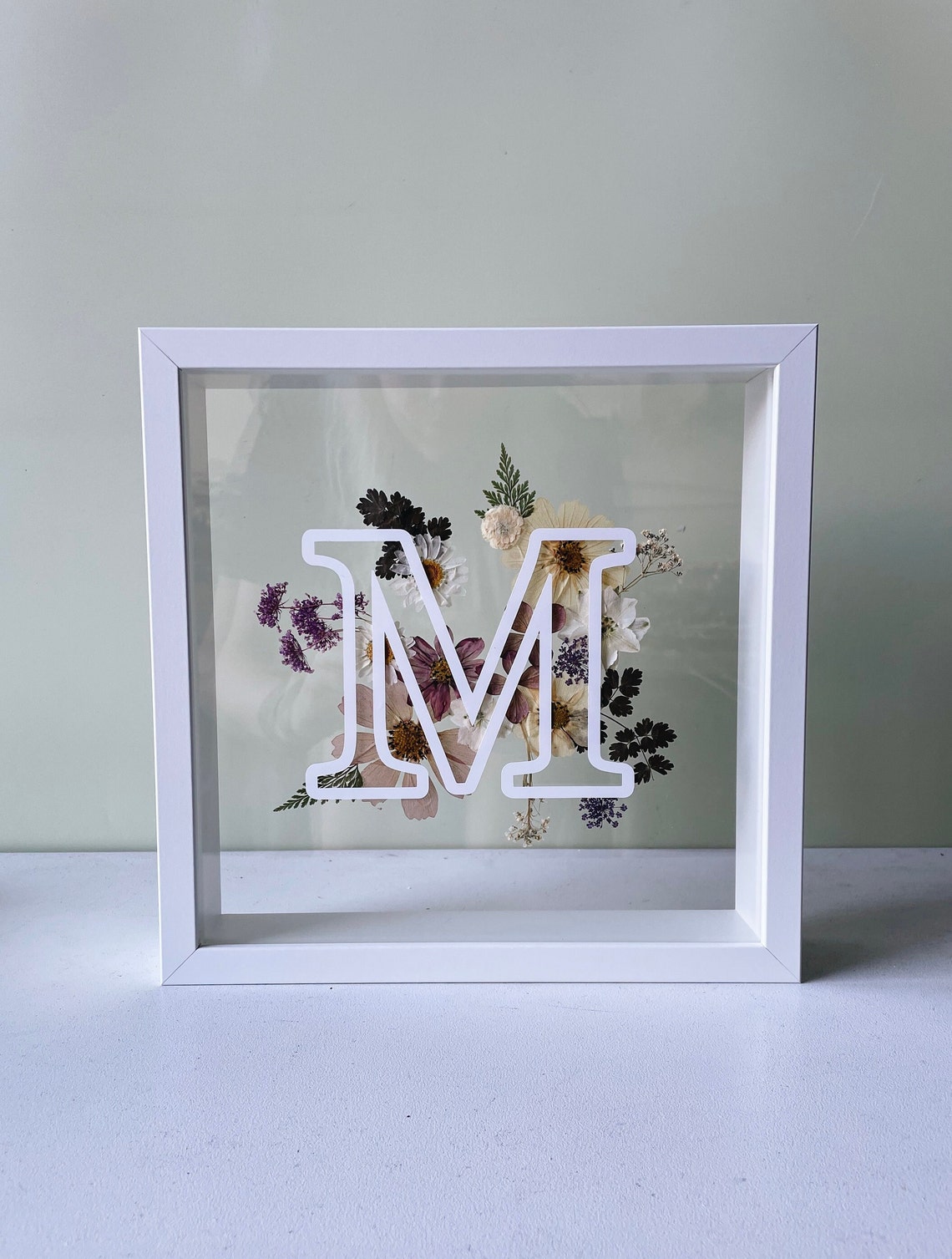 Bloom Letter Pressed Flower Frame - Etsy