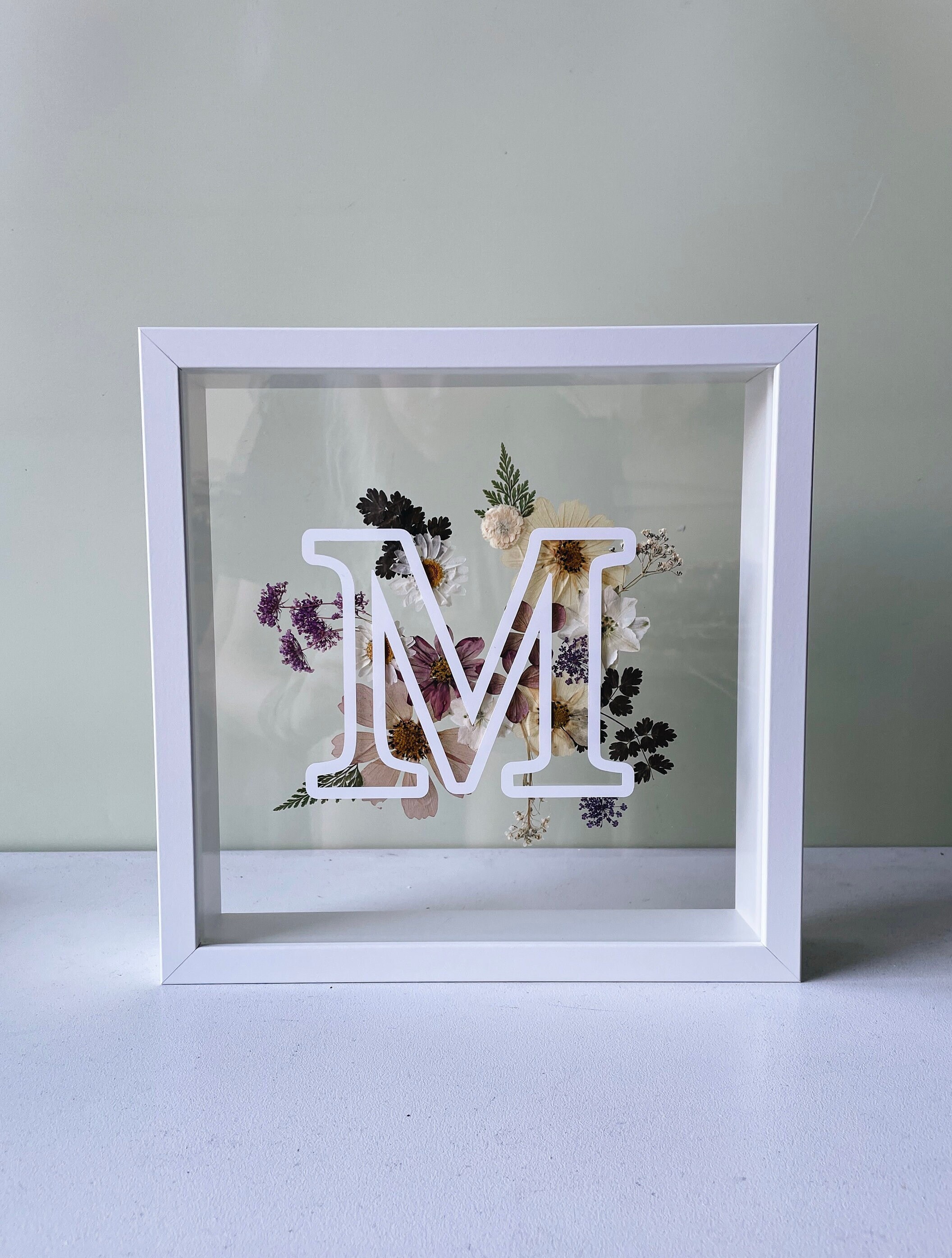 Bloom Letter Pressed Flower Frame - Etsy