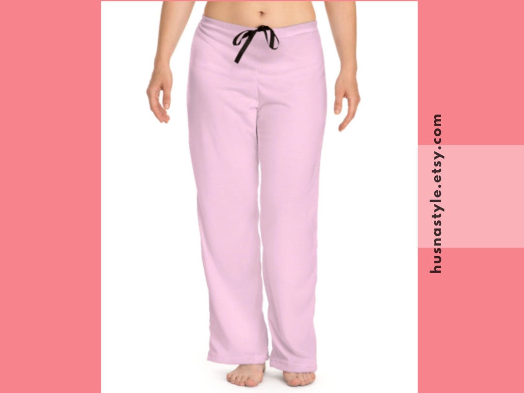 Pink Pajama Pants, Girls Pajama Pants, Soft Pink Colour, Pajama Pants ...