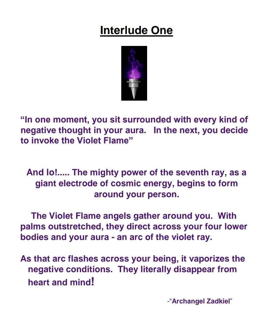 The 4 Week Violet Flame Transformation Course - Etsy