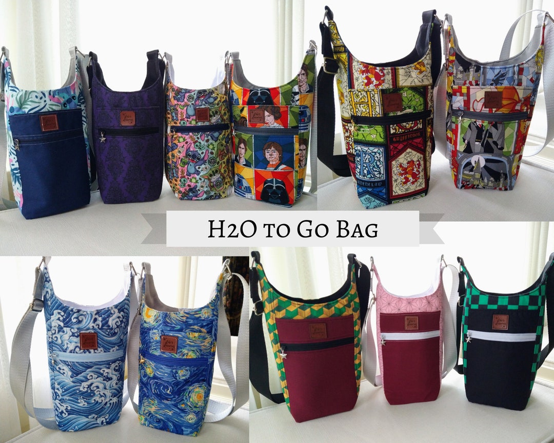 H2O to Go Water Bottle Bag Magical Wizard Anime Inspired Crossbody ...