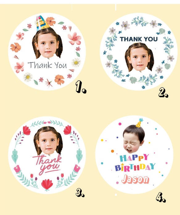 Custom Face Photo Stickers Custom Photo Stickers Personalized Cutout ...
