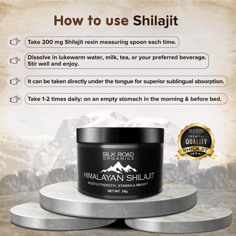 Natural Himalayan Shilajit 50g Soft Resin With Fulvic Acid, 85+ Trace ...
