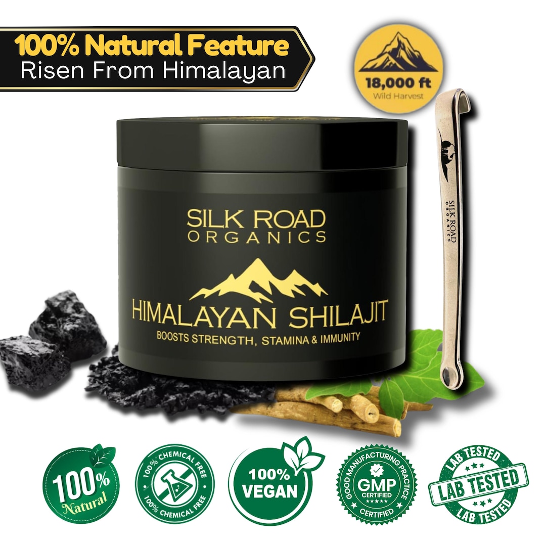 Natural Himalayan Shilajit Resin With Fulvic Acid and 85 Trace Minerals ...