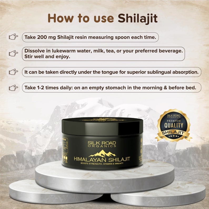 Shilajit Resin, Original Himalayan Shilajit 50g-gold Grade 100% Pure ...