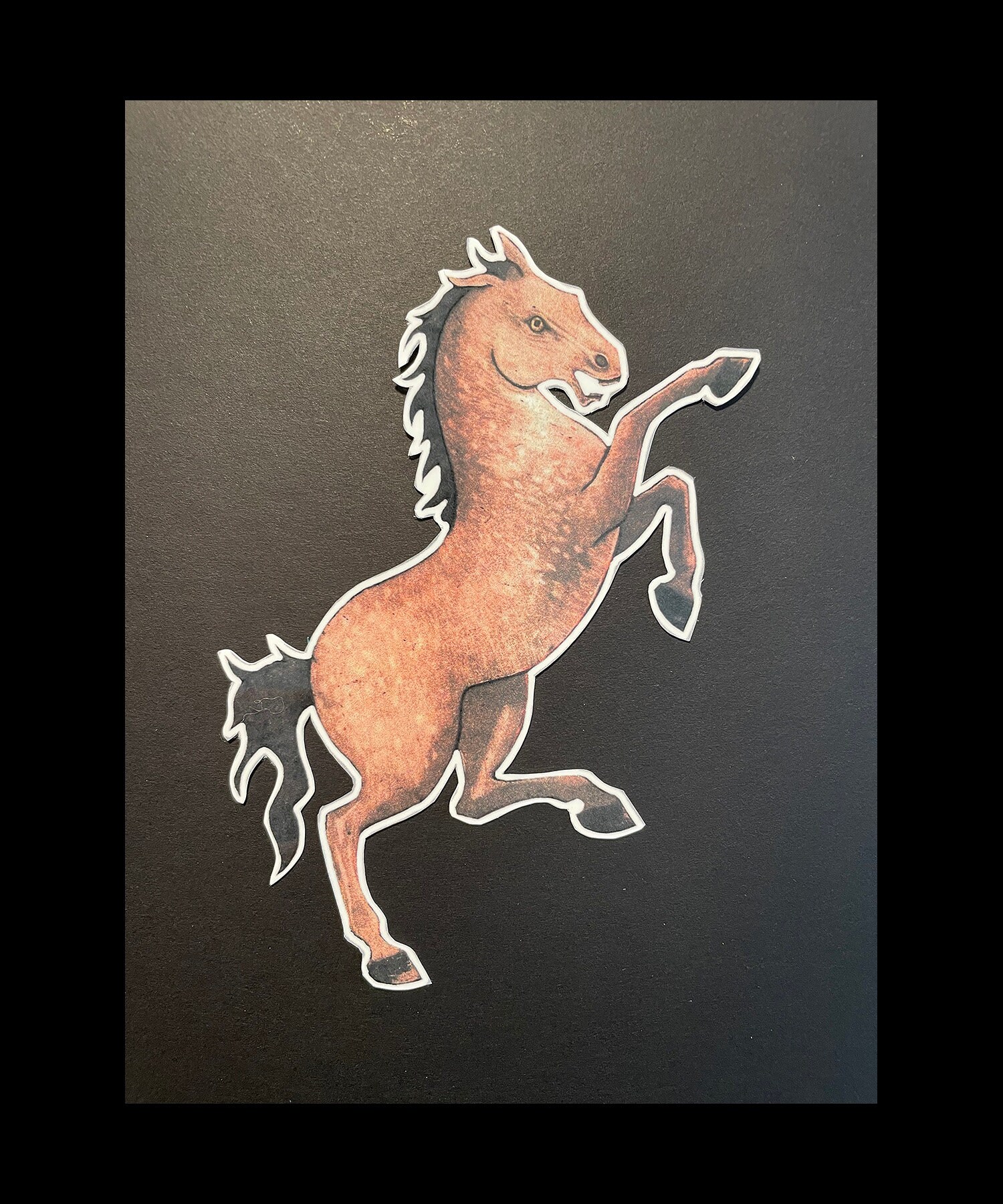 Rearing Horse Vinyl Sticker - Etsy