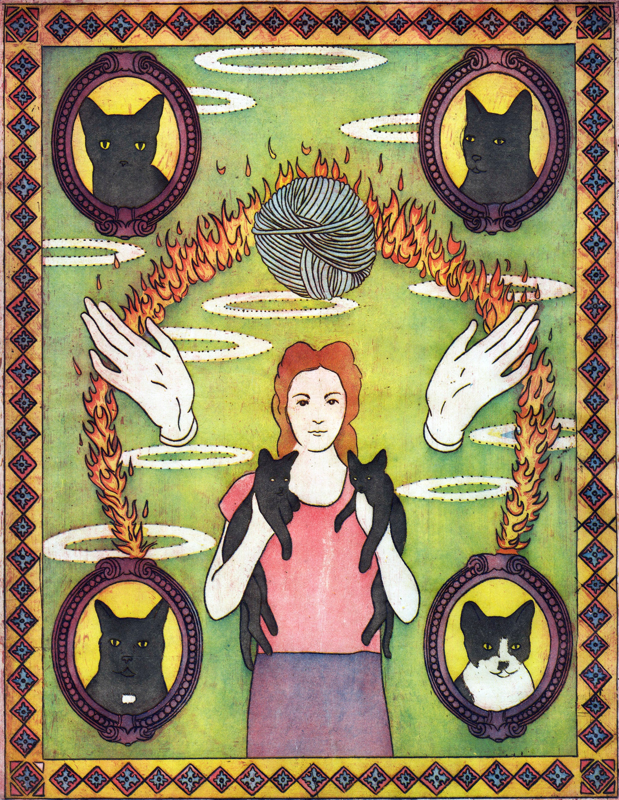 Cat Lady Limited Edition Etching Lazymuse Press - Etsy