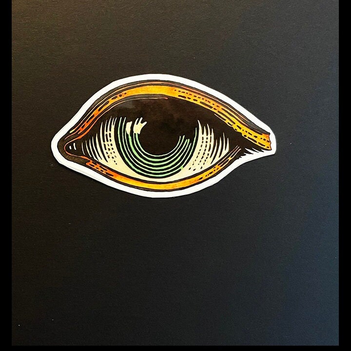 A Pair of All Seeing Eyes Vinyl Stickers - Etsy