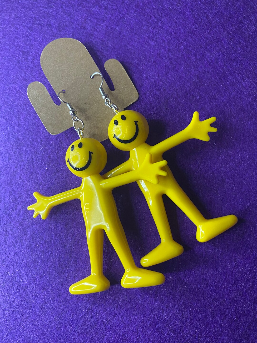 Stretchy Smiley Men Earrings - Etsy