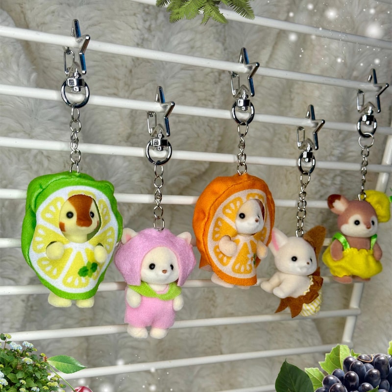 Calico Critter Keychain Cherry - Etsy