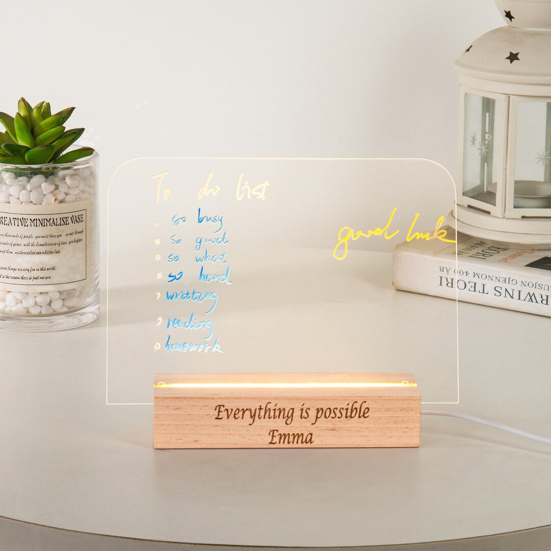 Custom Acrylic Wood Plaque, Custom Wooden Boards, Decorative Desk ...