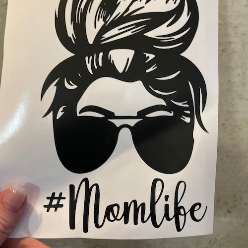 Mom Life Decal Momlife Car Decal Momlife Permanent Decal Etsy