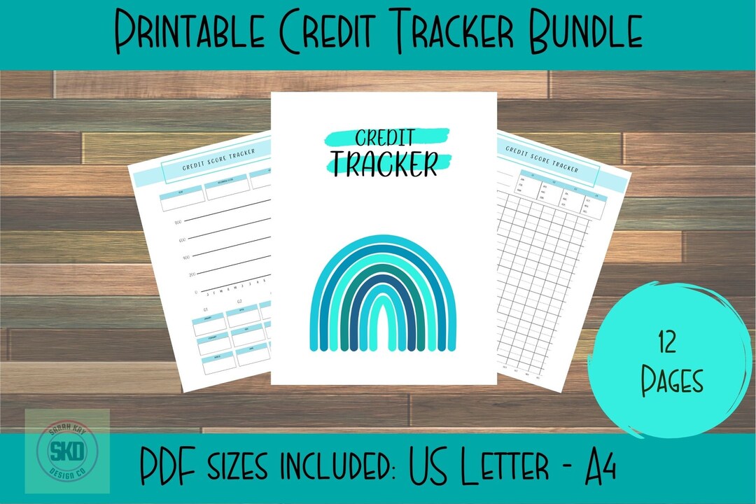 Printable Credit Tracker Bundle Digital Credit Tracker Bundle - Etsy