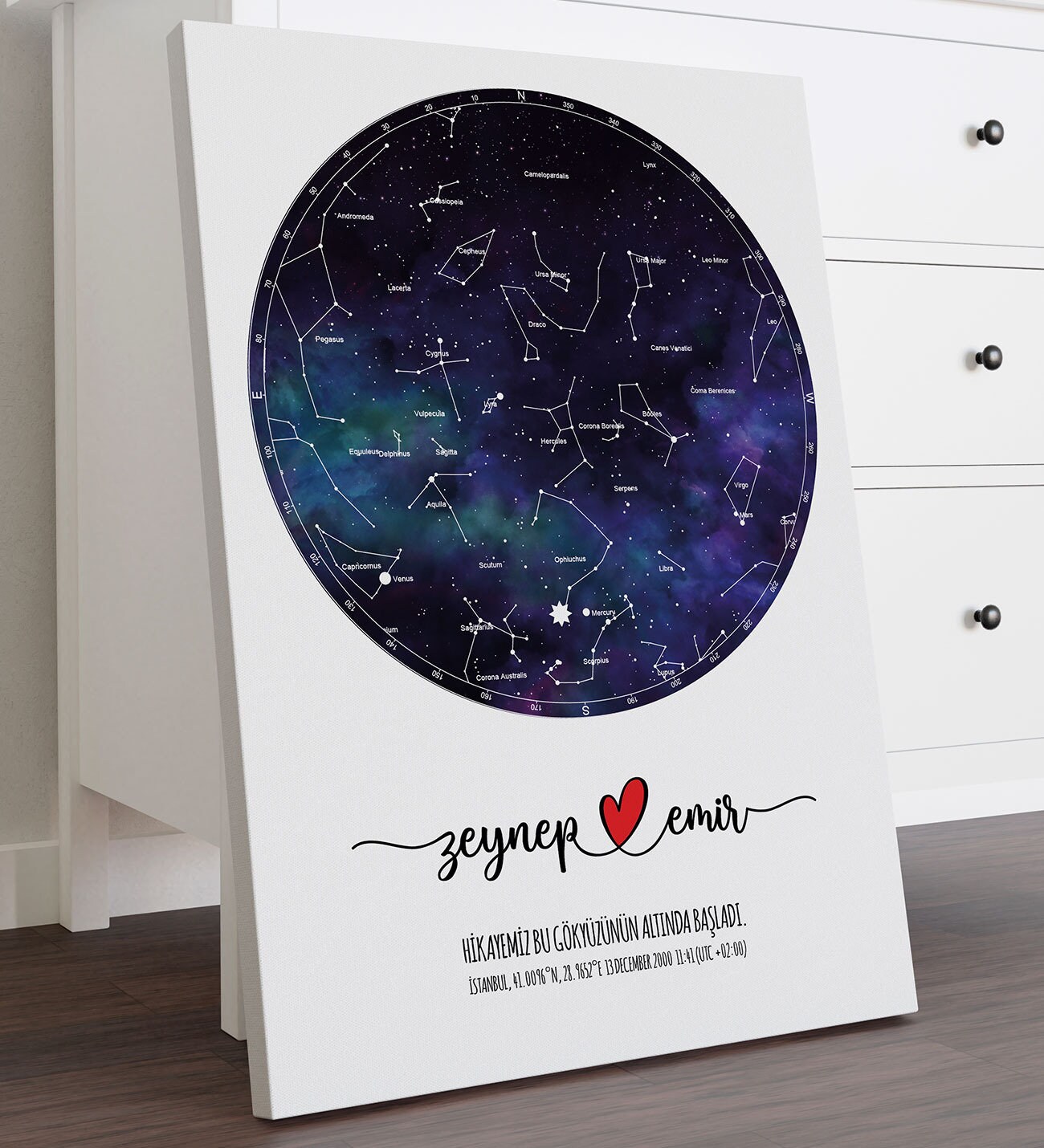 The Night We Me First Date Gift Our First Date Memory Star - Etsy