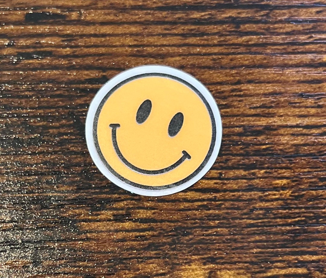 Single Mini Smiley Face Smiley Face Die Cut Sticker Laminated Sticker ...