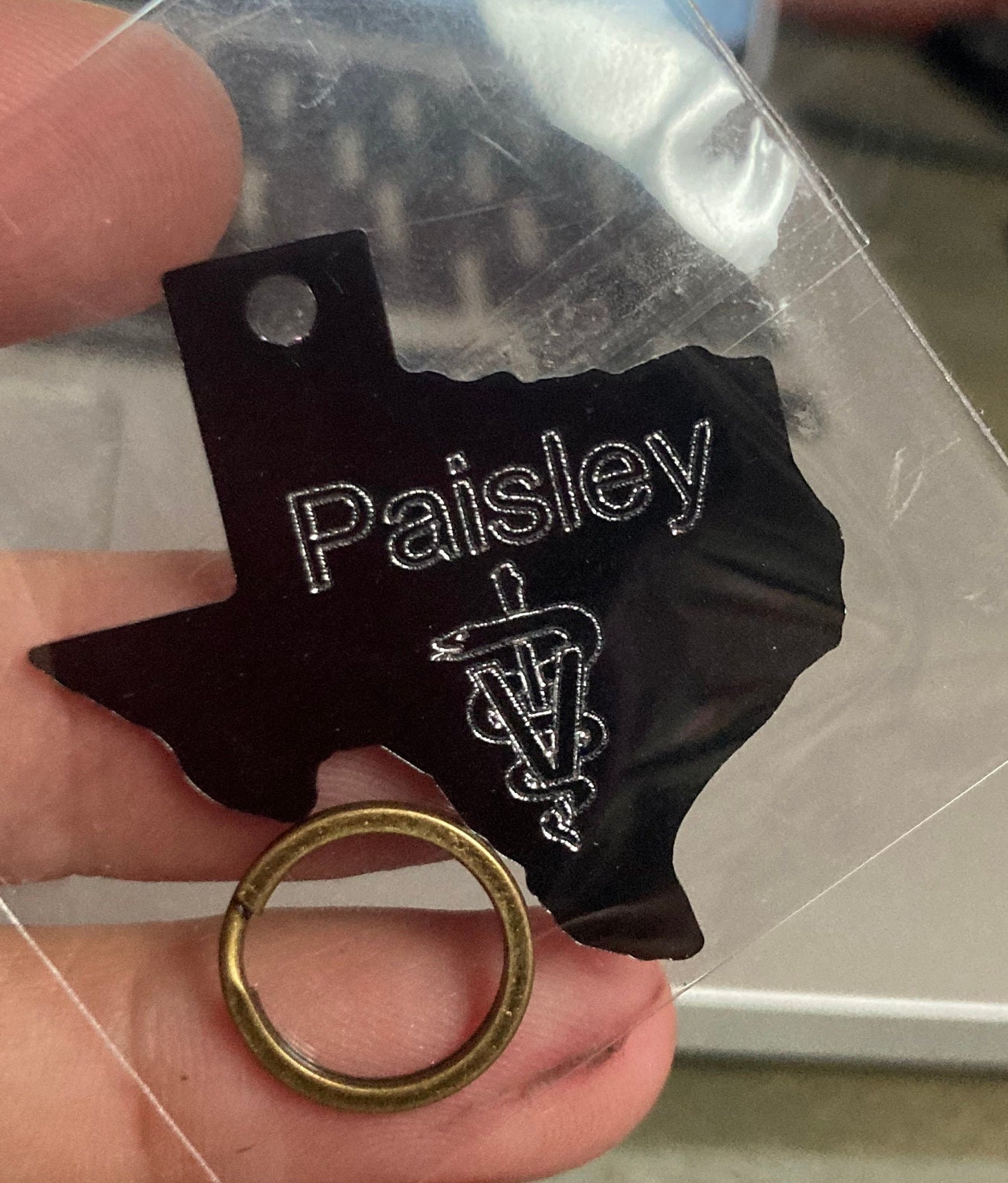Texas Shaped Customized Engrave Pet Tag - Etsy