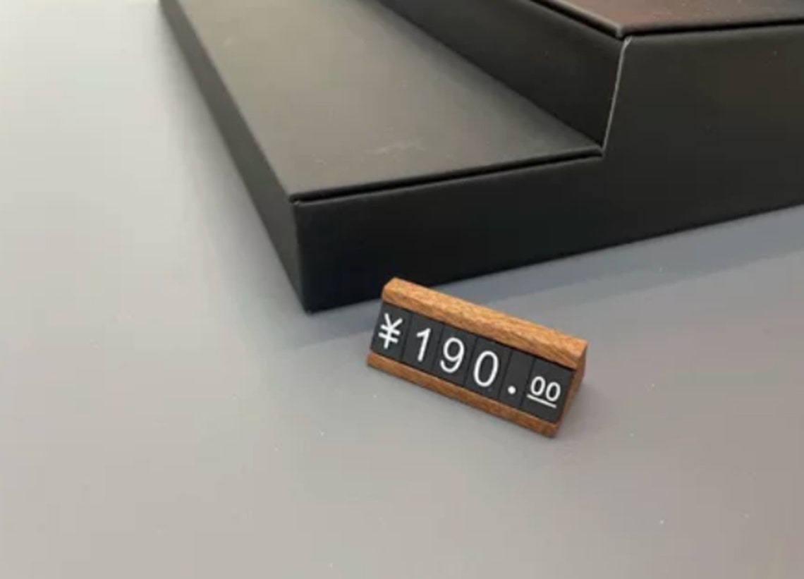 Wood Price Tag, Price Sign, Price Tag Stand for Jewelry Display, Price ...