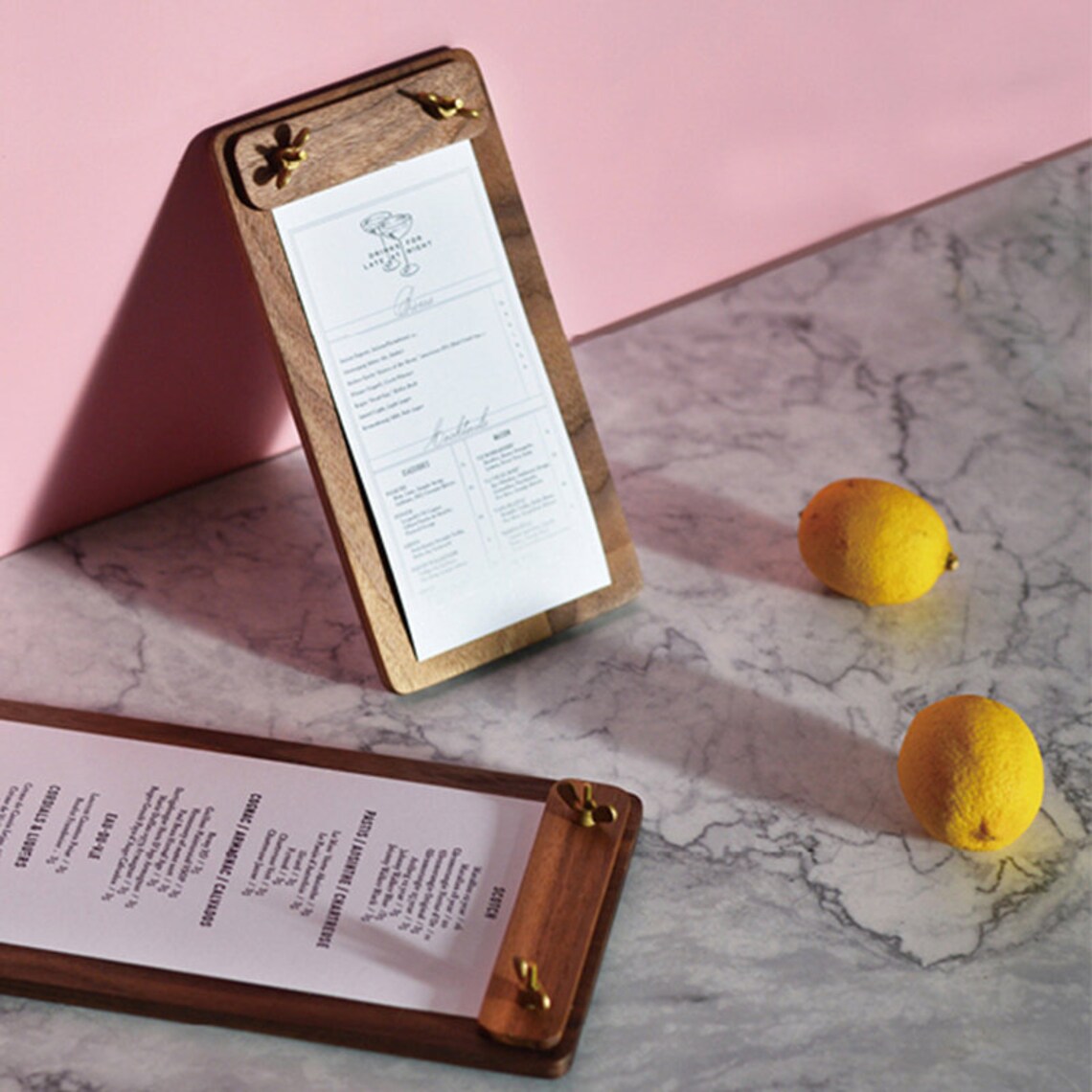 Wooden Restaurant Menu Board, Wooden Menu Stand, Retro Clipboard - Etsy