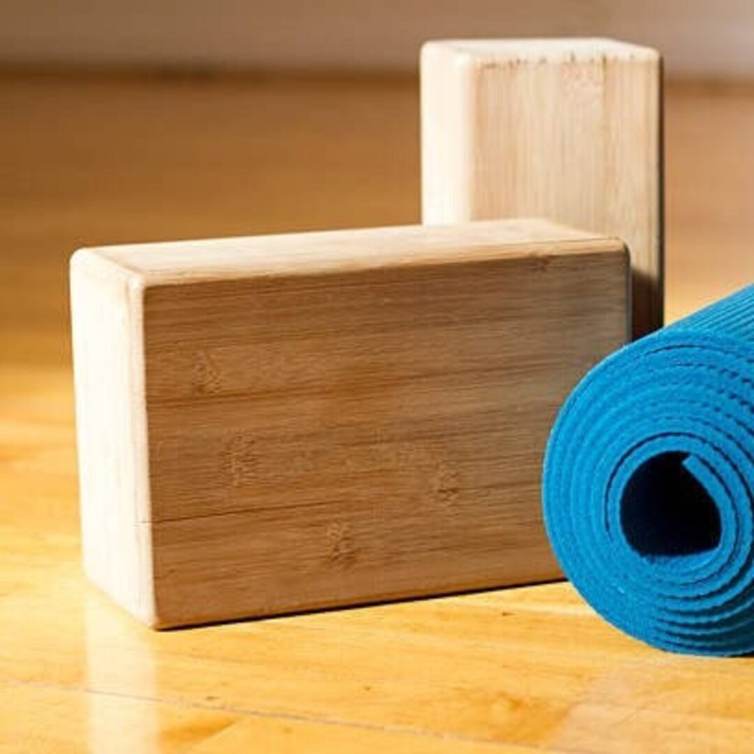 Yoga Block Yoga Bolster Set Wooden - Etsy