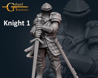 Knights Armored Blue Capes 3d Printed Mini Dungeons of - Etsy