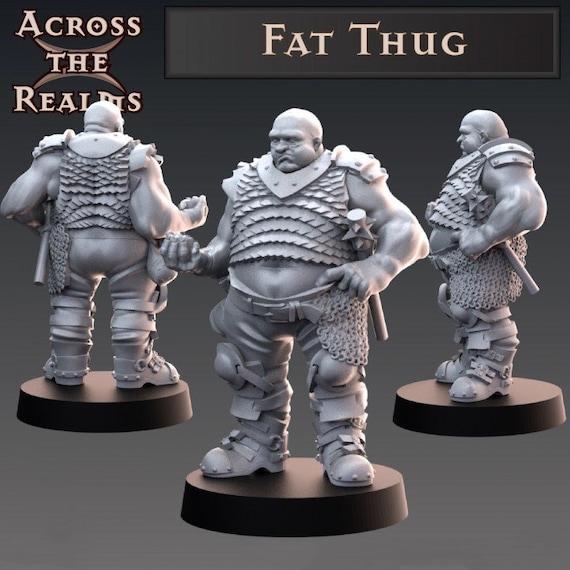 Fat Thug Essential Npcs Across the Realms 8K High Detail - Etsy