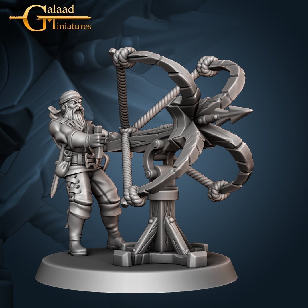Pirate Ballista | Pirate Crew - Galaad Miniatures | D&D | TTRPG | High ...