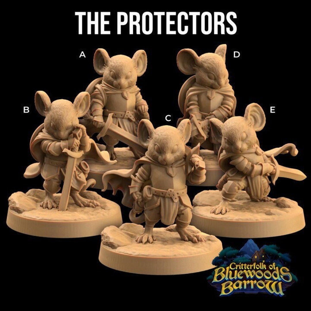 Mousefolk Knight Protectors | Critterfolk of Bluewoods Barrows - Dragon ...