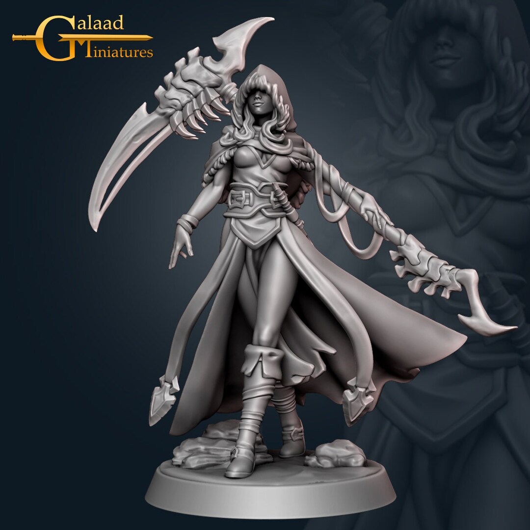 Reaper, Female Death Cleric | Northem - Galaad Miniatures | D&D | TTRPG ...