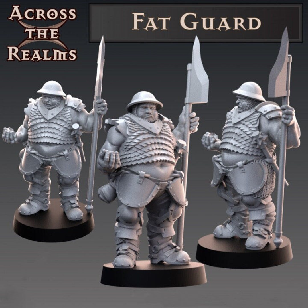 Fat Guard | Essential Npcs - Across the Realms | 12K High Detail Resin ...