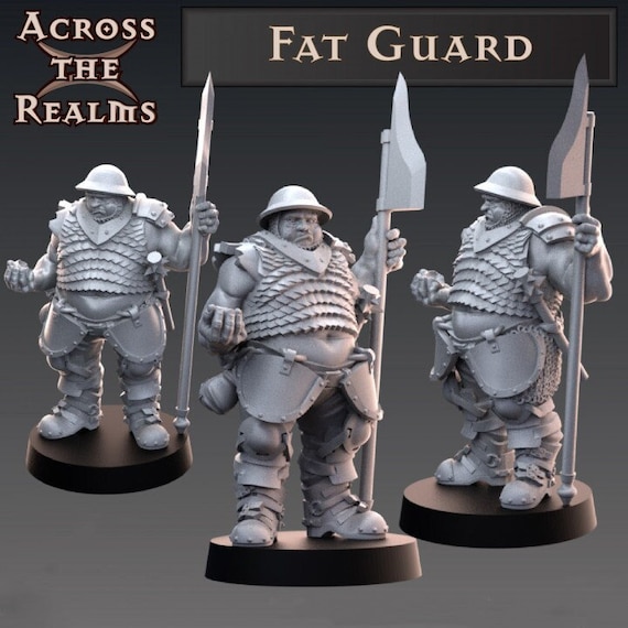 Fat Guard Essential Npcs Across the Realms 8K High - Etsy