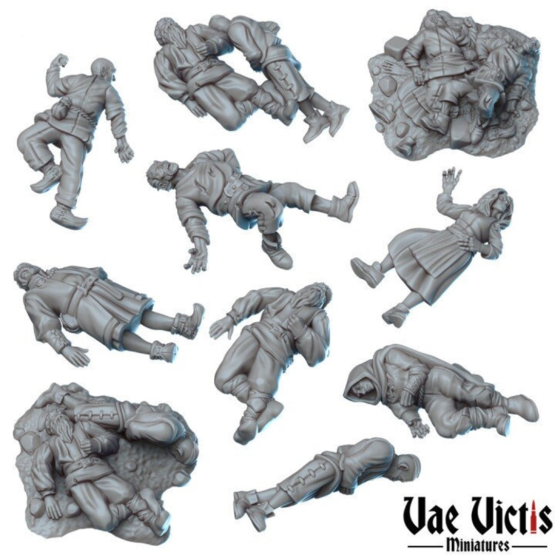 Corpses | the Plague - Vae Victis Miniatures | High Resolution Resin - Etsy