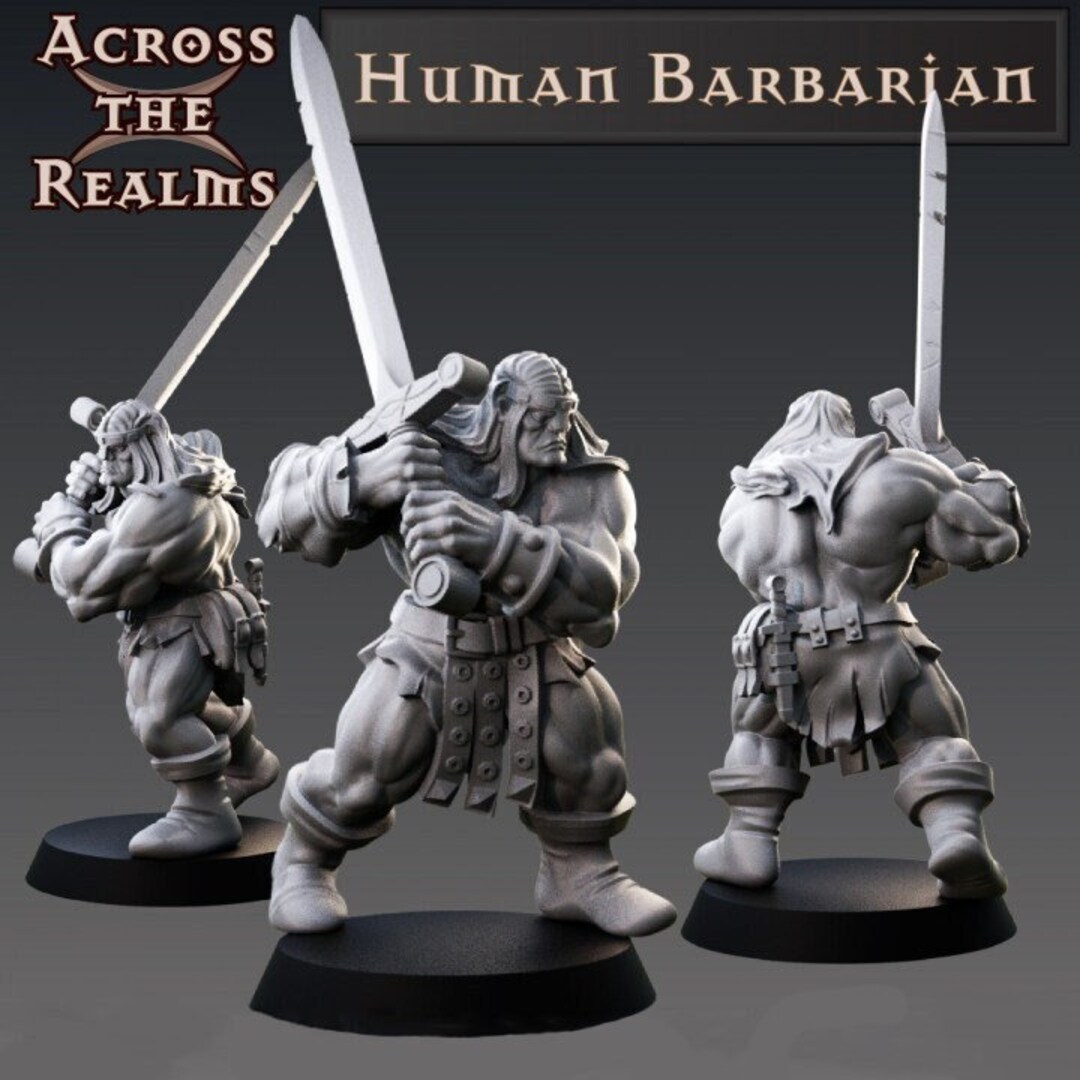Human Barbarian | Ambush at Green Hill - Across the Realms | 12K High ...