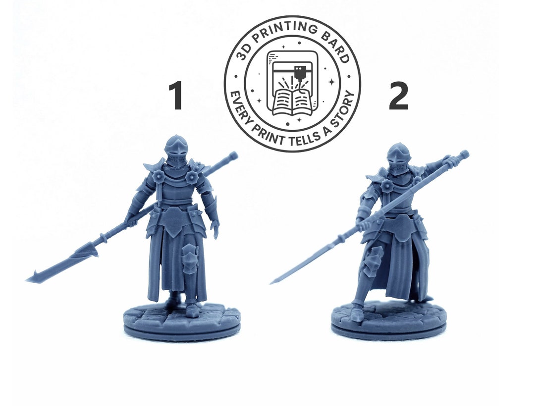 Glaive Knight | Dungeons & Dragons Miniatures | Human Fighter | 12K ...