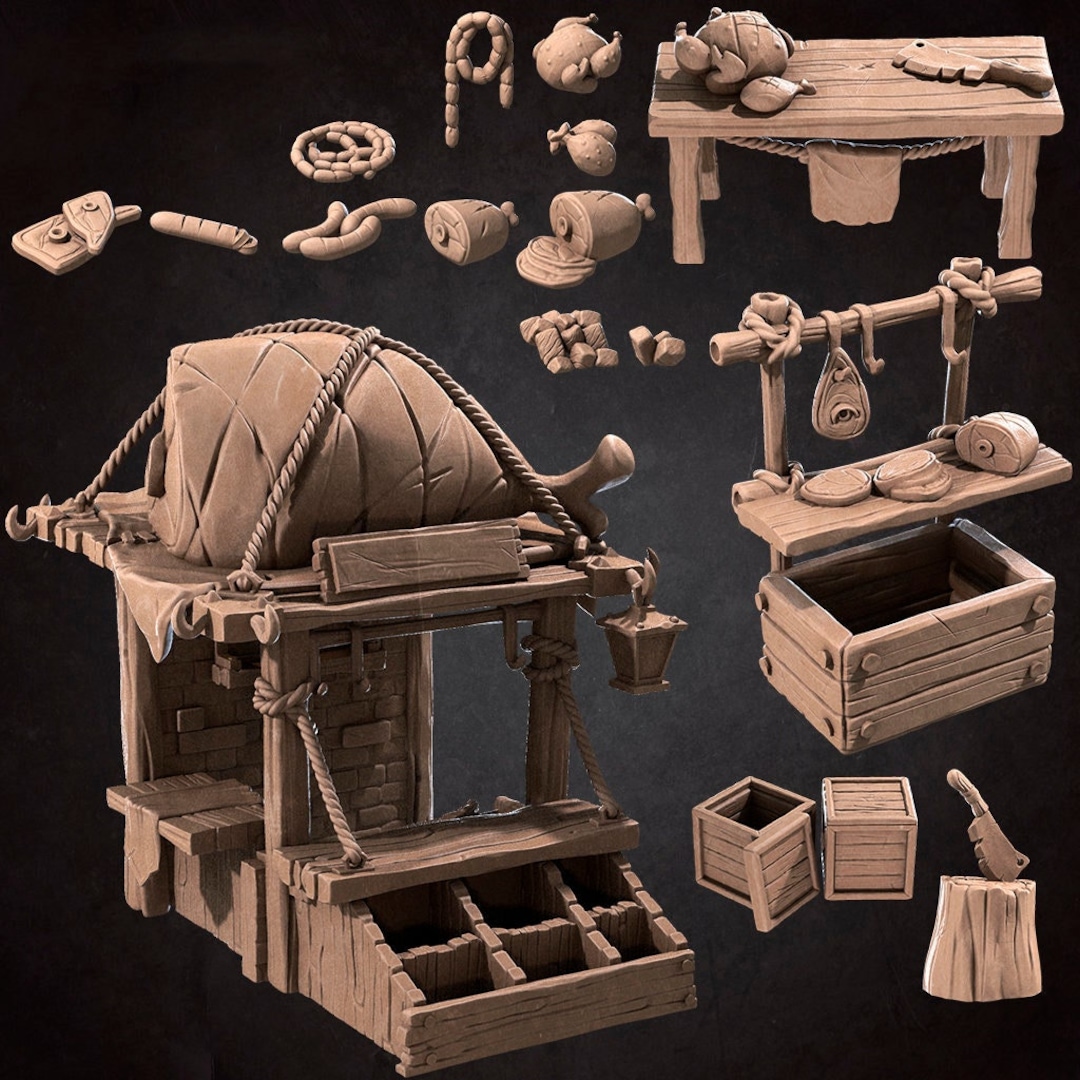 Butcher Stall | Bullet Town - Bite the Bullet | D&D | TTRPG | High ...