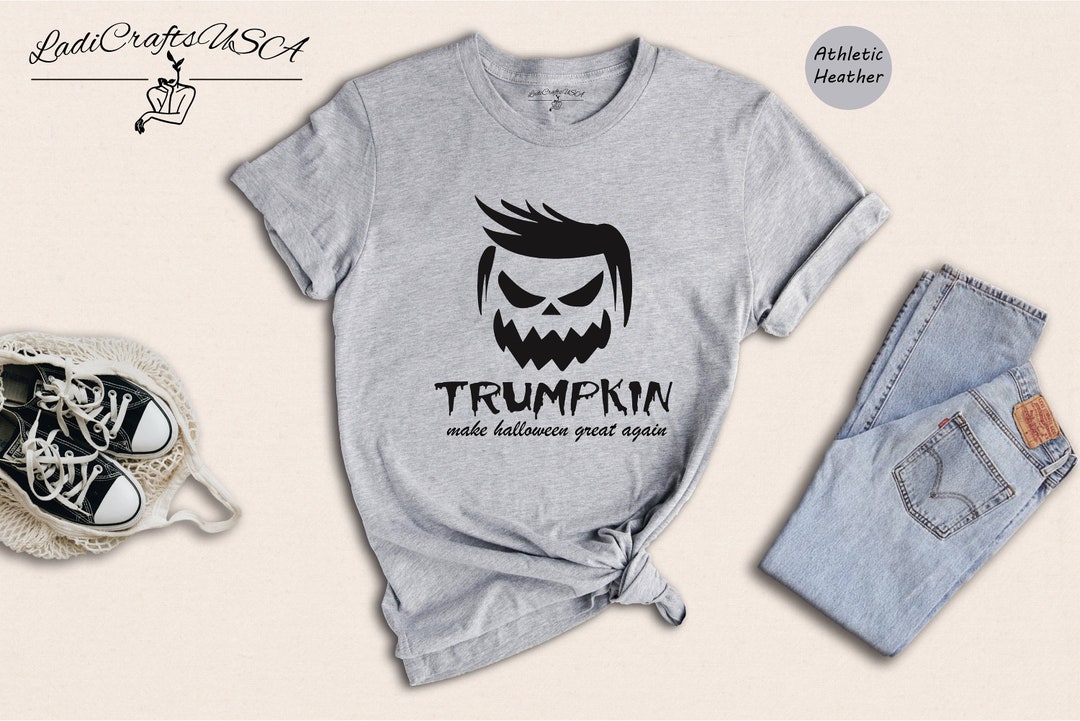 Halloween Trumpkin Shirt, Trump T-shirt, Pumpkin Head Trump Shirt ...
