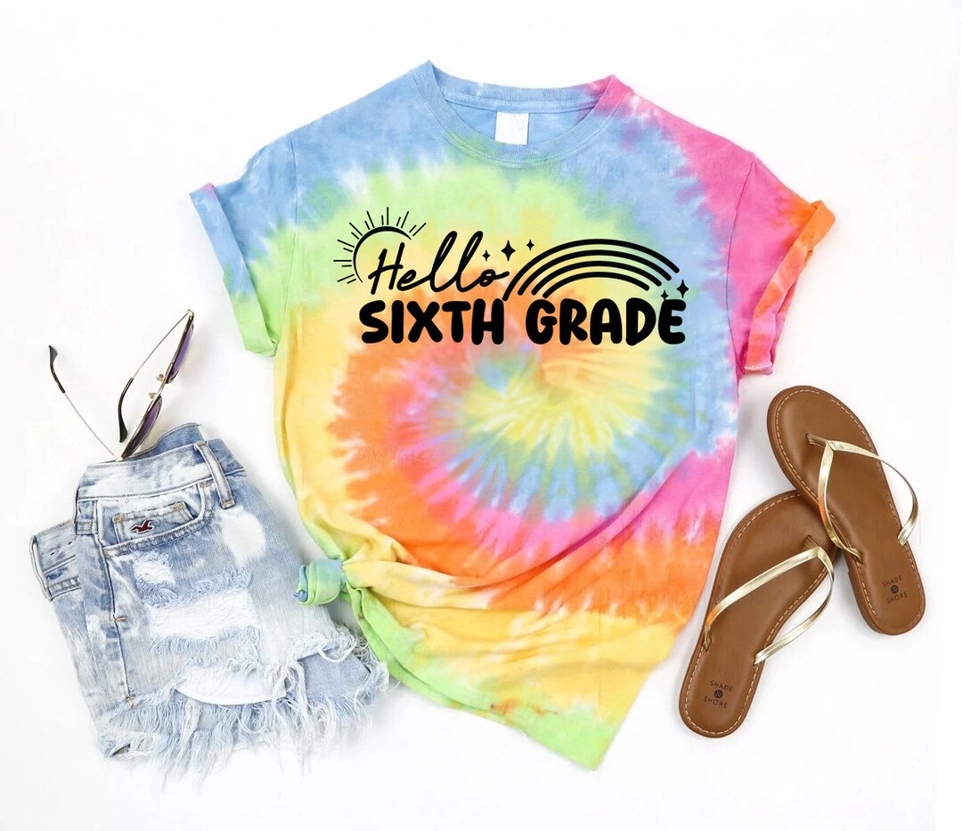 Hello Sixth Grade Shirt, Back to School Shirt, Cute Back to School ...