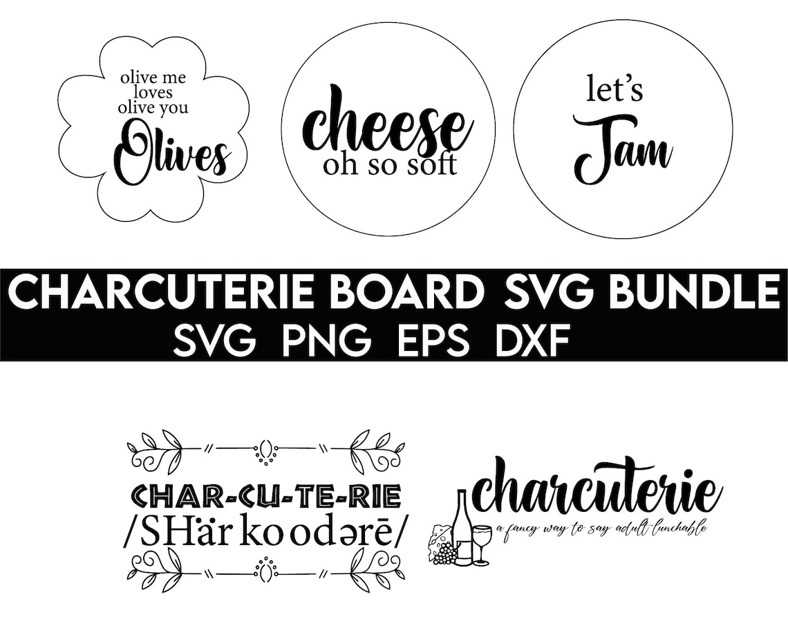 Charcuterie Board SVG Bundle Charcuterie Board Charcuterie - Etsy