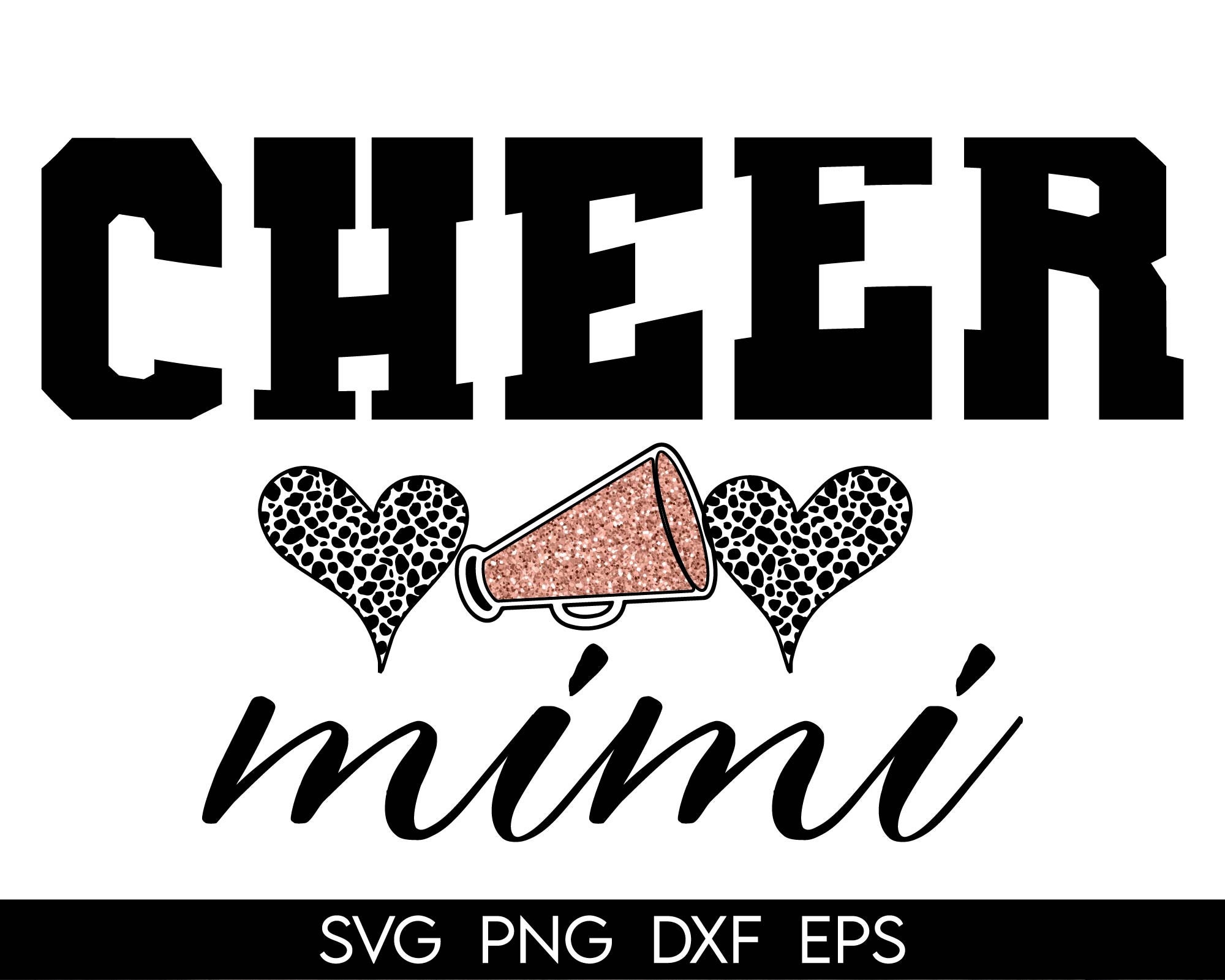 Cheer Mimi Svg Png, Leopard Heart Cheer Mimi Svg, Mimi Heart Svg ...